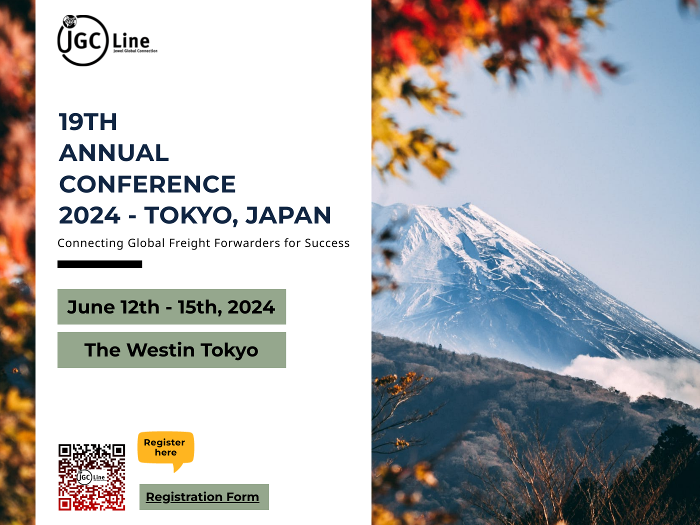 19th Annual Conference 2024 - JGC Line